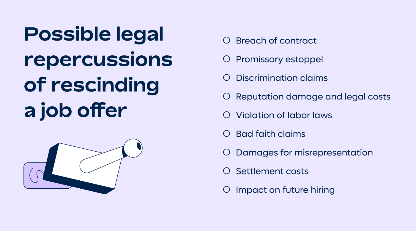 Navigating the complexities of rescinding a job offer